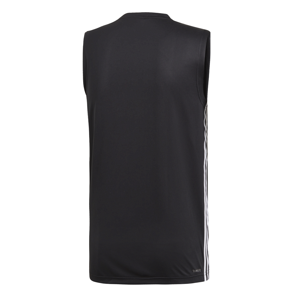 ADIDAS canotta palestra smanicato 3 stripes nero uomo ADIDAS canotta palestra smanicato 3 stripes nero uomo